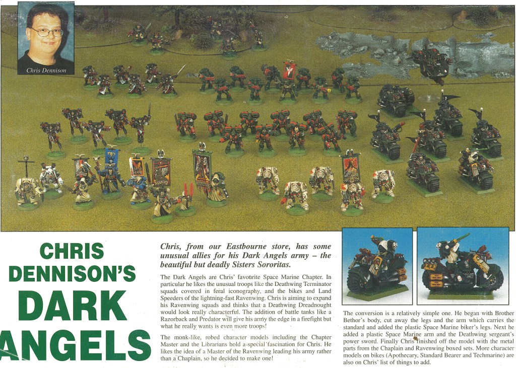 Chris Dennison’s Dark Angels Army from White Dwarf 223 (1998) | Classic ...