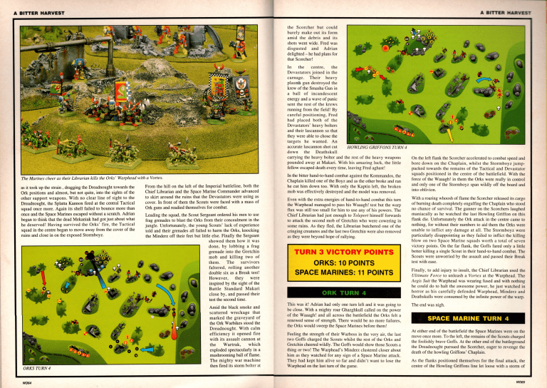 A Bitter Harvest: Fred Reed’s Old School Howling Griffons Space Marines ...